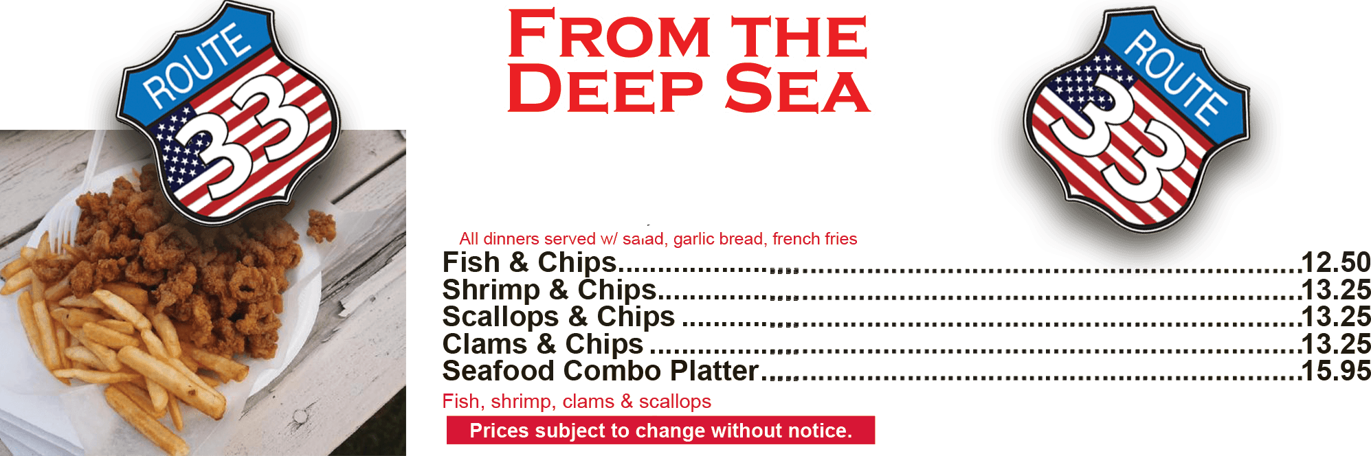 From the Deep Sea – Route33 Pizza House